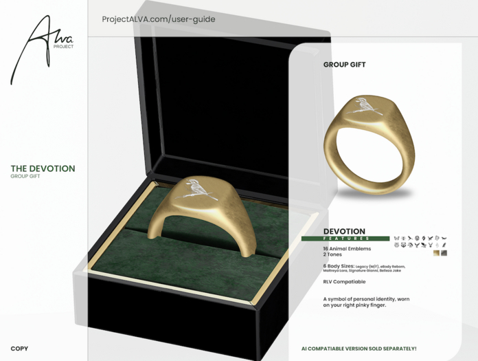 Second Life Marketplace - Project ALVA. The Devotion [RLV GIFT]